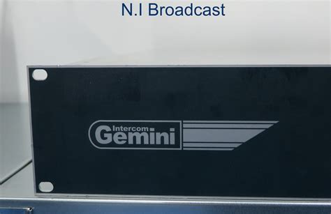 Clearcom Trilogy Gemini 32 128 Channel Digital Intercom With Touchscreen N I Broadcast Ltd