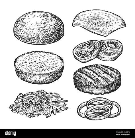 Hamburguesa Para Colorear