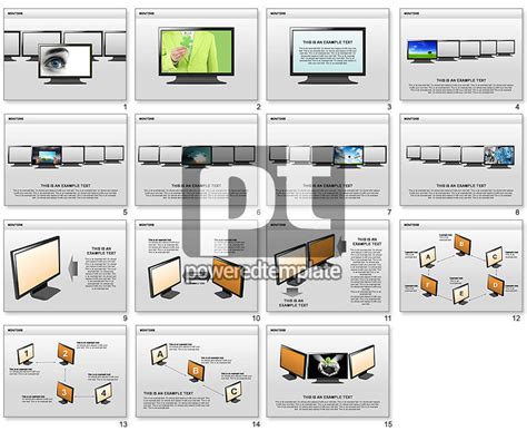 Monitor Shapes And Diagrams Free Presentation Template For Google