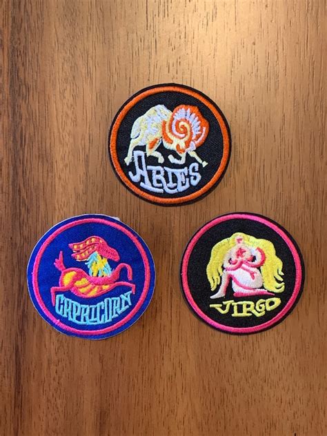 Vintage Zodiac Patch Capricorn Gem