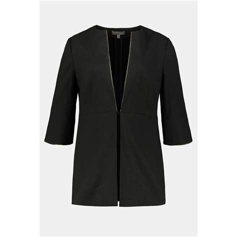 Veste En Lin Noire Femme La Redoute