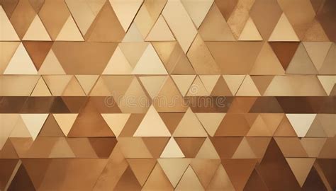 A Geometric Pattern Of Golden Triangles Creating A Sense Of Depth And