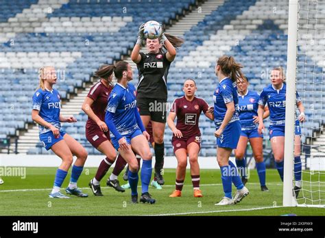 Glasgow Uk 28th Apr 2024 Spartans Play Heart Of Midlothian At