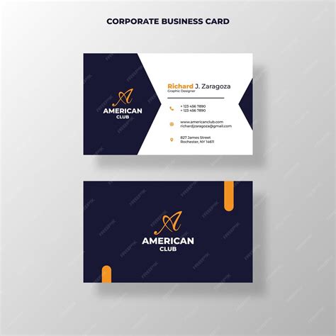Premium Vector Professional Business Card Template