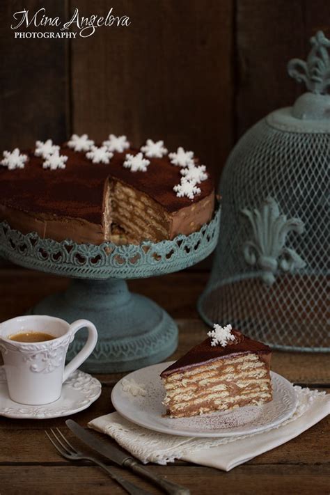 Бисквитена торта с течен шоколад и маскарпоне Mascarpone Chocolate