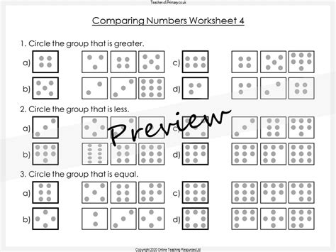 Comparing Numbers Year 1 Teaching Resources