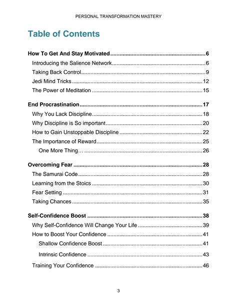 Solution Personal Transformation Mastery Studypool