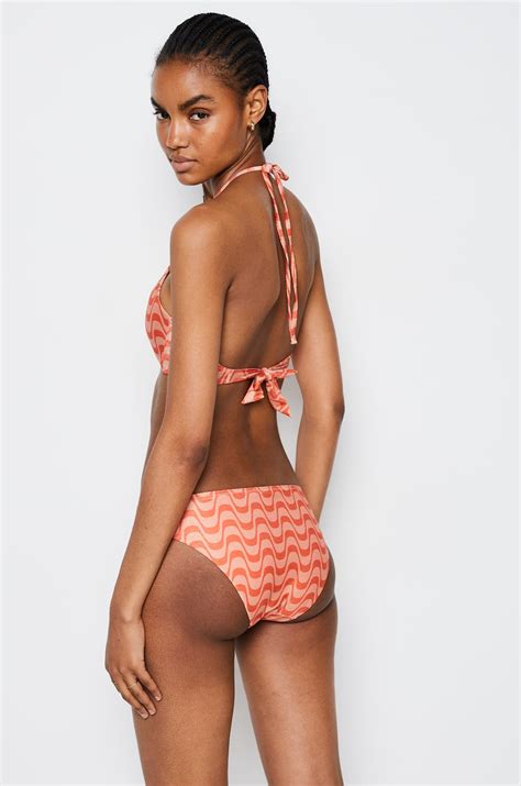 Culotte Bikini Bas De Maillot Amazone Imp Fd Corail Etam