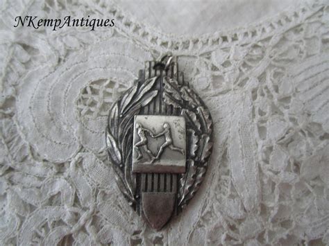 Vintage Relay Pendantmedal Running Etsy