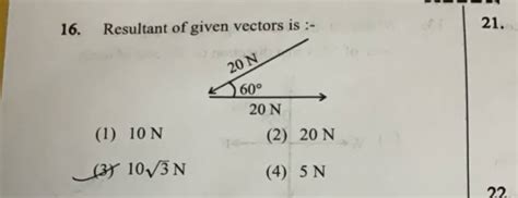 Resultant Of Given Vectors Is Filo