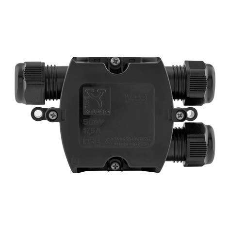 IP68 3 Lines Loop In Loop Out Connection Device Black Mr Resistor
