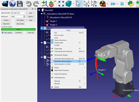 Mecademic Robodk Dokumentation