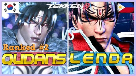 Tekken 8 Qudans Ranked 2 Devil Jin Vs Lenda Jin Ranked Matches