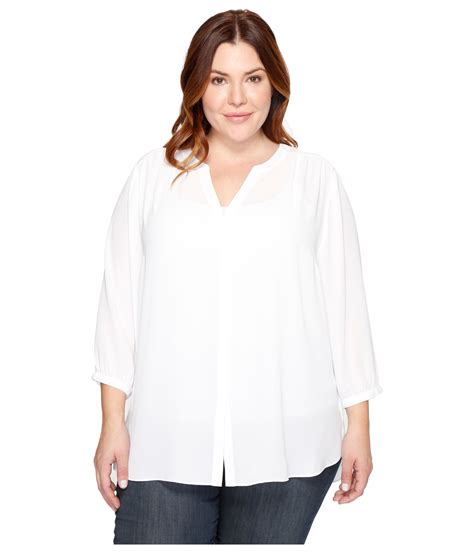 Nydj Plus Size Plus Size Pintuck Blouse At