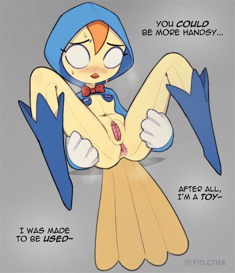 Fitletter Ririn Bleach Blue Footwear 1girl Anus Artist Name Beak Bird Tail Blue Cloak