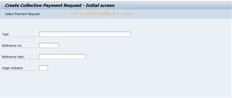 F Sap Tcode Create Collective Payment Request Transaction Code