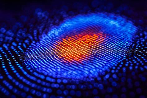 fingerprint scan provides security access with biometrics