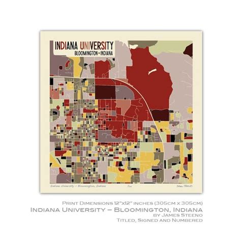 Indiana University Bloomington Campus Map Map