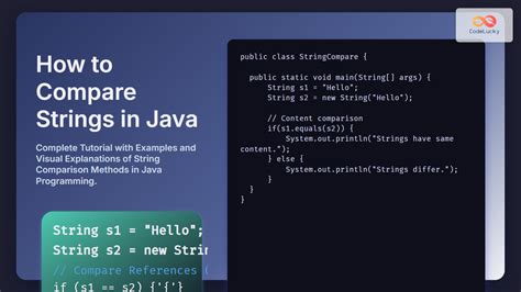 How Do I Compare Strings In Java Complete Tutorial With Examples And