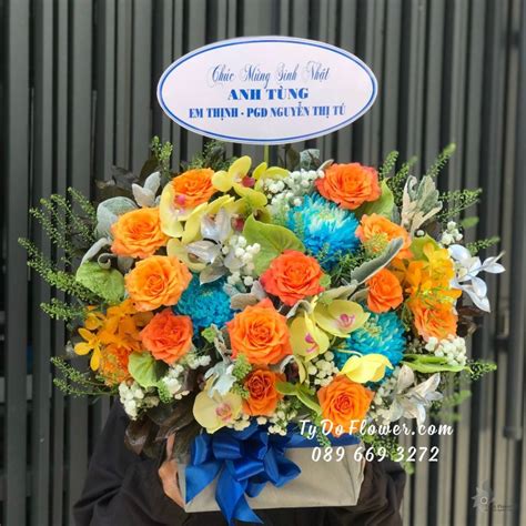Tydo Flower Cửa Hàng Hoa Tươi Gò Vấp G11231114 GiỎ Hoa ChÚc MỪng Sinh NhẬt Thiết Kế Chủ đạo