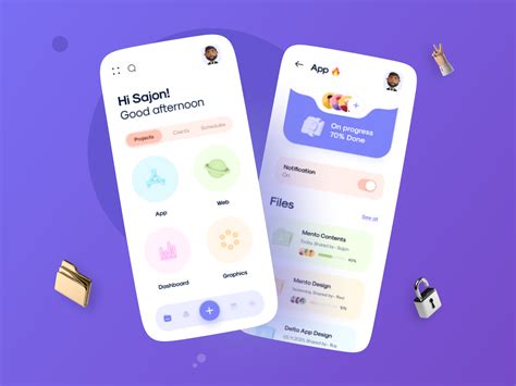 App Interface Design App Design Project Management
