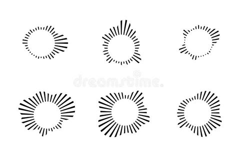 Sound Waves Equalizer Set Radio Frequency Circle Audio Waves Vector Design Elements Isolate