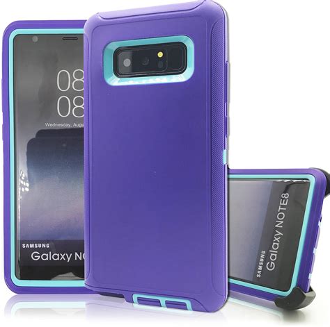 Amazon Com Samsung Galaxy Note 8 Phone Case Note 8 Cases With Belt Clip Holster Vodico Defender