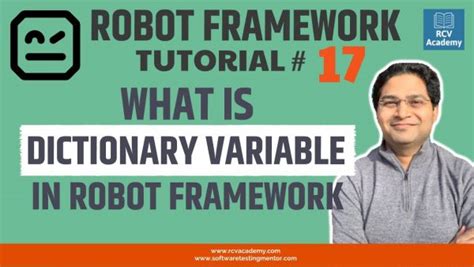 Robot Framework Tutorial 17 Dictionary Variable In Robot Framework