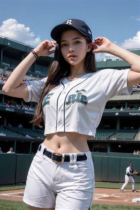 Ai가 그린 야구유니폼입은 여자 그리기 만들기 1 2023 그리기