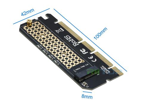 RIITOP PCIe M.2 NVMe SSD to PCI-e Express 3.0 Adapter Card Converter ...