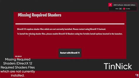 missing required shaders directx 12 required shaders files which are