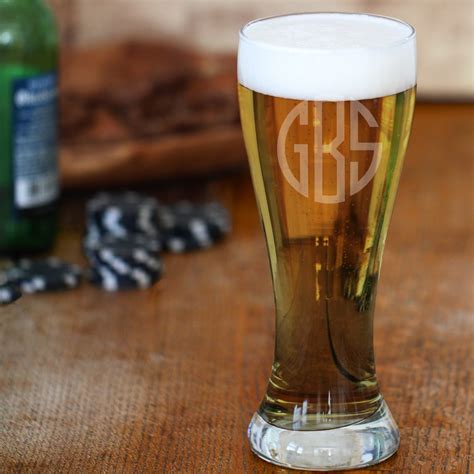Personalized Pilsner Glass Engraved Beer Pilsner Custom Ts For