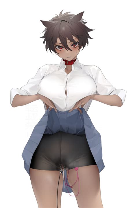 Rule 34 1girls Bike Shorts Black Hair Blushing Breasts Clit Pump Clit