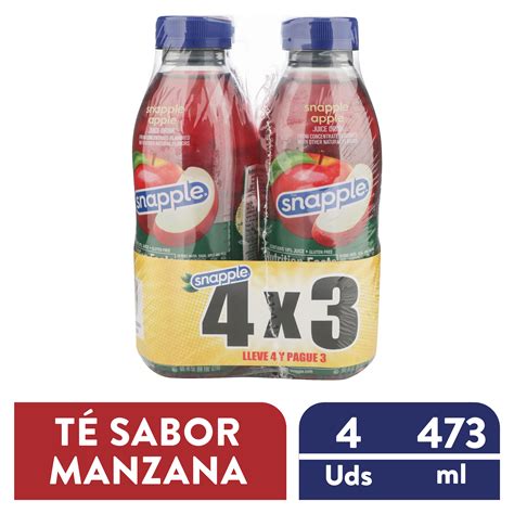 Comprar Te Snapple Manzana 4 Pk 473 Ml Walmart Costa Rica