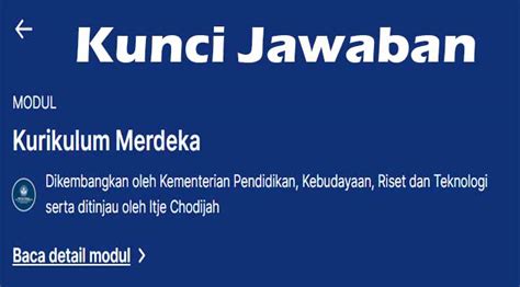 Kunci Jawaban Post Test Modul 2 Kurikulum Merdeka Sekolah Dasar