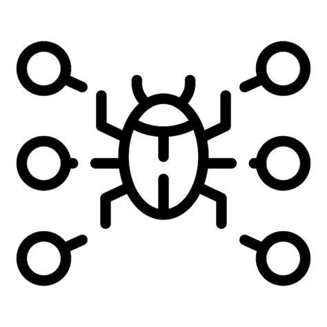 Premium Vector Data Bug Online Icon Outline Vector Virus Social