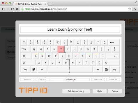 Tipp10 Touch Typing Tutor Free Software