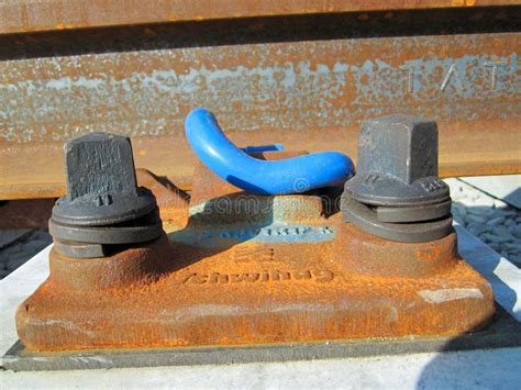 Working On Railway Track Engineering In The Uk Stock Image Image Of
