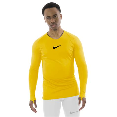 Nike Park Dri Fit Long Sleeve Base Layer Yellow Black Knvbshopnl