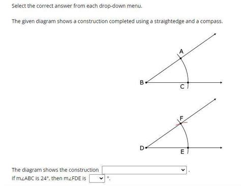 The Given Diagram Shows A Construction Completed Using A Straightedge