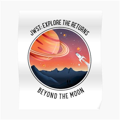 Jwst Returns Beyond Moon Planet Rocket Poster For Sale By