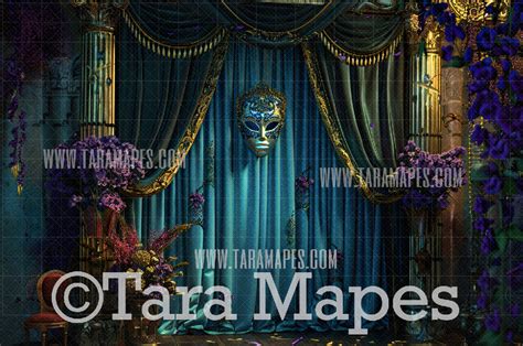 Masquerade Digital Backdrop Mardi Gras Digital Background