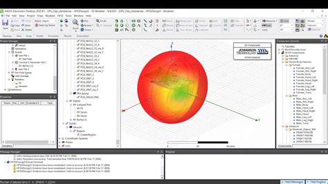 Rf Simulation With Ansys Hfss Chip Antenna Radiation Pattern Youtube