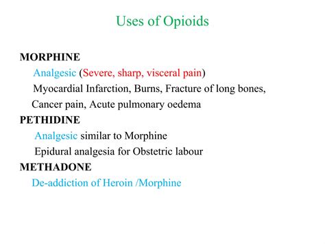 5 Opioid Analgesics Ppt
