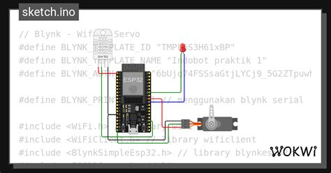 Blynk Dht Servo Wokwi Esp32 Stm32 Arduino Simulator