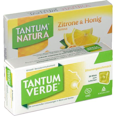 Tantum Verde® Pastillen Mit Zitronengeschmack Tantum® Natura Zitrone And Honig 1 St Shop