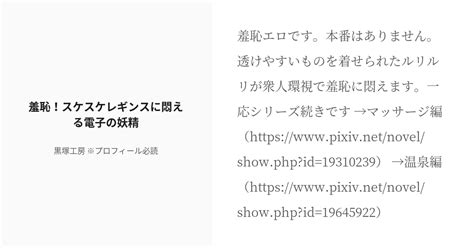 [r 18] 1 羞恥！スケスケレギンスに悶える電子の妖精 羞恥！ホシノルリシリーズ 黒塚工房 ※プロフィー Pixiv