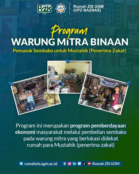 Telah Bergabung 17 Warung Mitra Binaan Rumah Zis Ugm