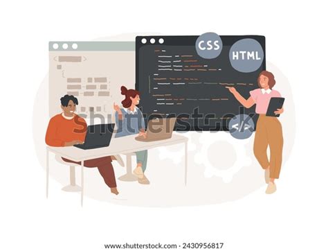 Coding Workshop Isolated Concept Vector Illustration Stock Vector