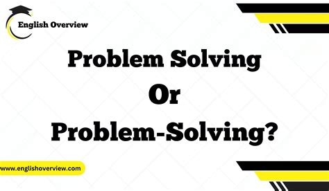 Problem Solving Or Problem Solving